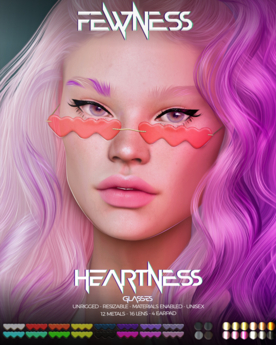Second Life Marketplace - Fewness - Heartness Glasses